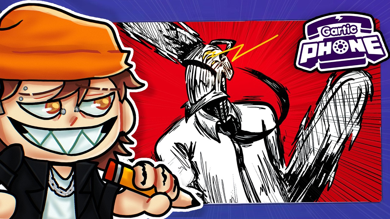 Fizemos uma ANIMAÇÃO de CHAINSAW MAN no GARTIC PHONE (Com Animadores ...